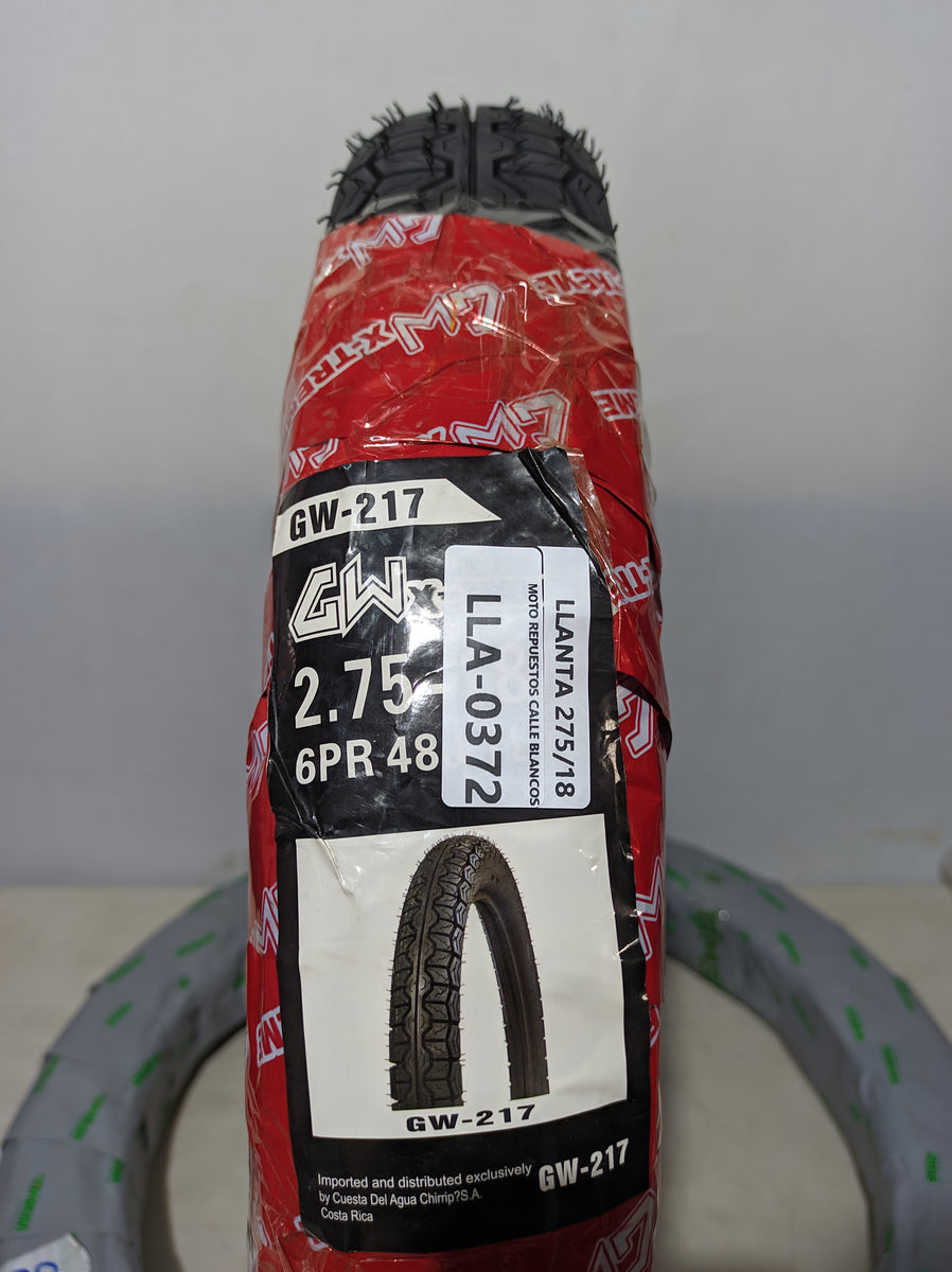 Llanta 275x18 GW-217 6PR 48J Tubular – Moto Repuestos Calle Blancos